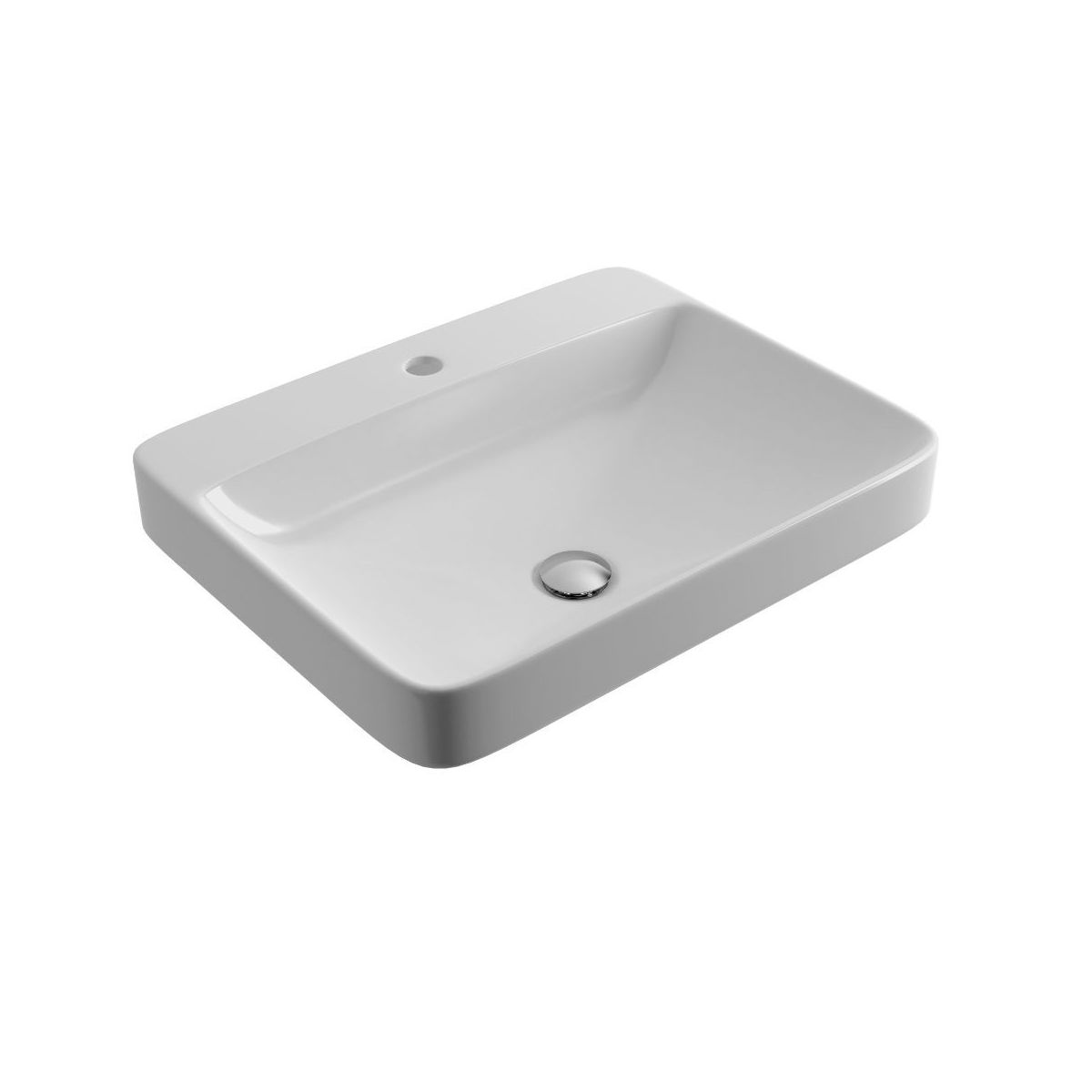 Actima Holmi lavabo 60x47.7 cm rettangolare da appoggio bianco CEAC ...