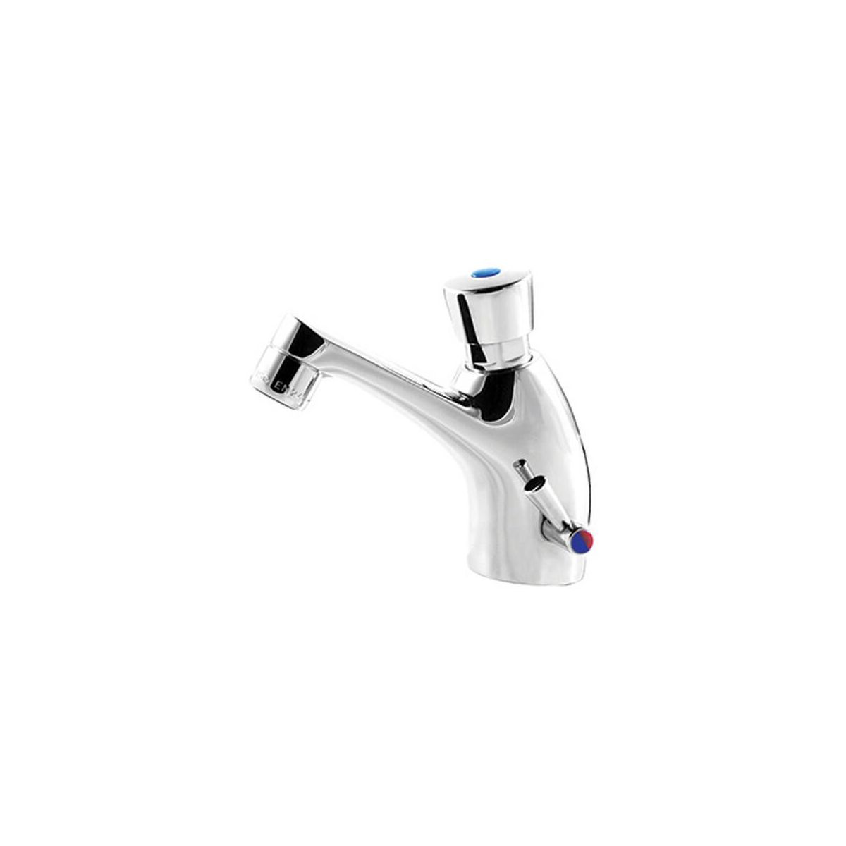 Faneco rubinetto per lavabo verticale a pressione cromo FAN9007